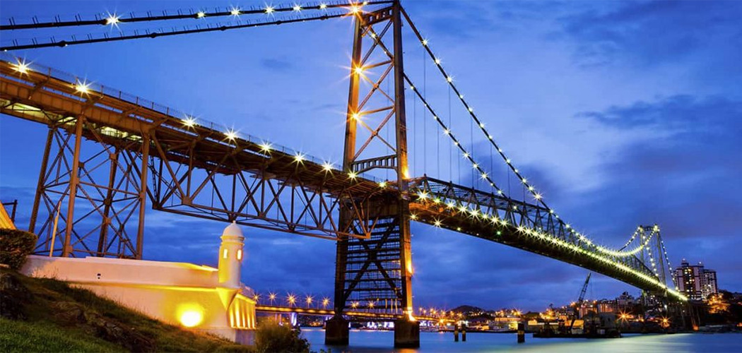 Ponte Hercílio Luz, cartão postal de Floripa - Bom dia SC